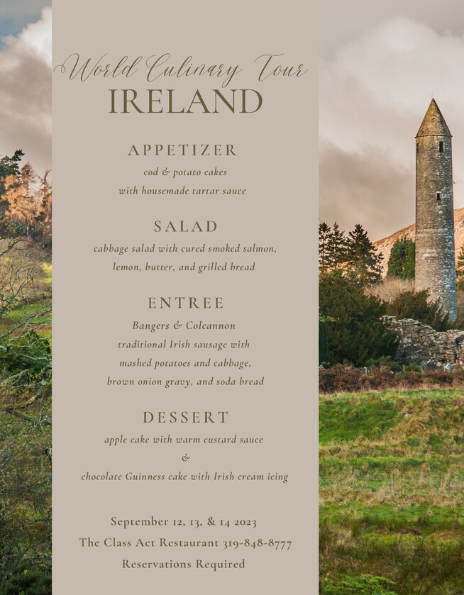 World Culinary Tour | The Hotel at Kirkwood Center