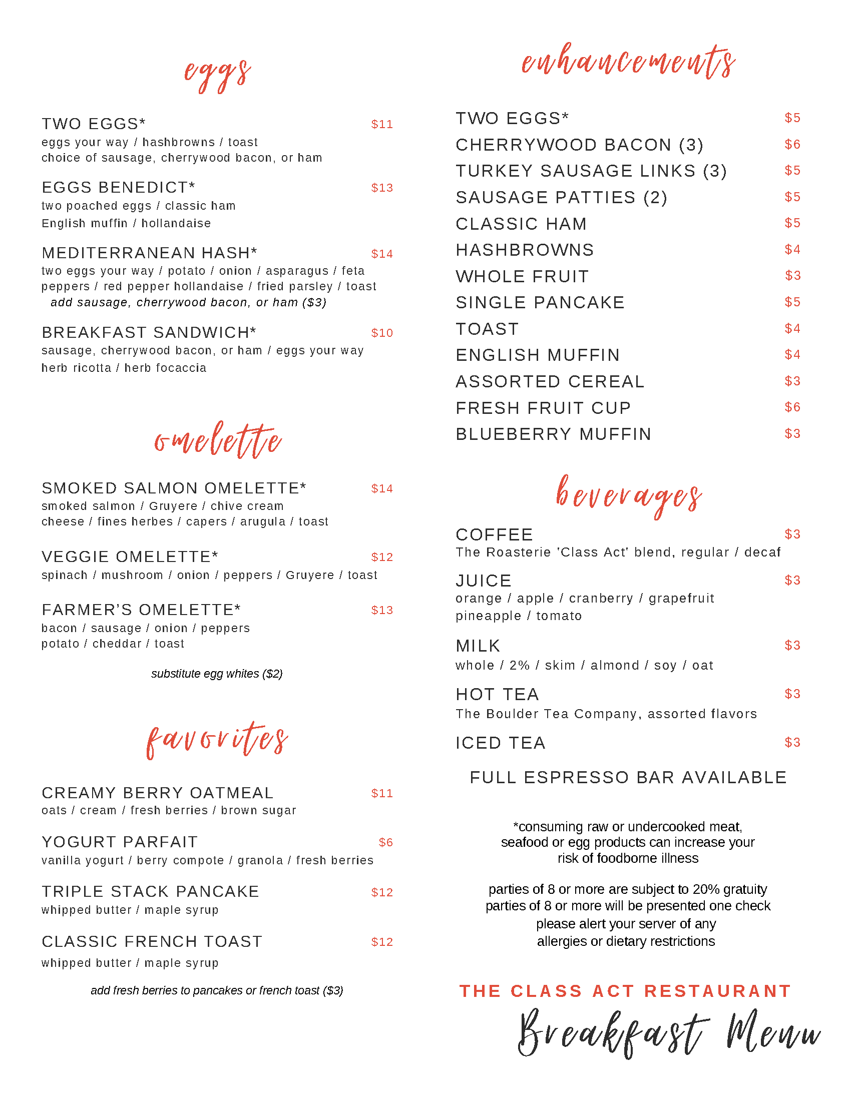 The Class Act Restaurant in Cedar Rapids | The Hotel at Kirkwood Center